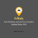 Bangalore Auto Rickshaw and Cab Fare Calculator – Updated Rates 2025 ...
