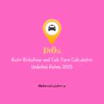 Pune Auto Rickshaw and Cab Fare Calculator – Updated Rates 2025 - Meter ...
